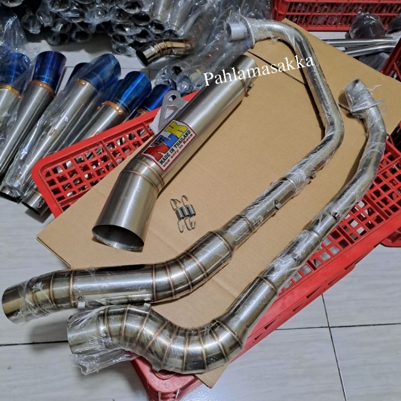 1set nlk super open exhaust pipe Tmx 125 155 pinoy skygo 125 150 rusi ...