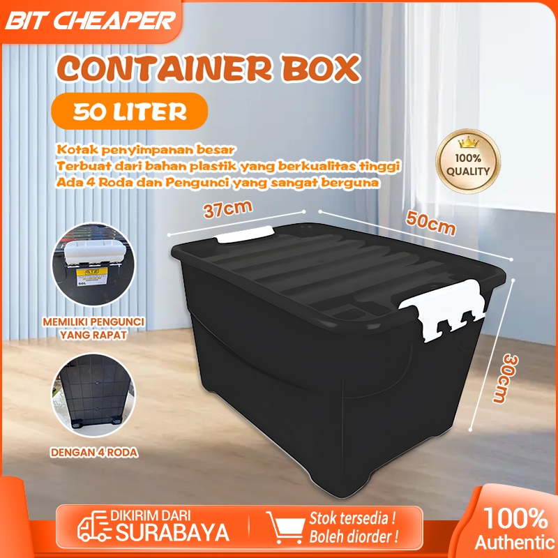 50l Container Box / Large Storage Box / Container Box / Plastic Storage ...
