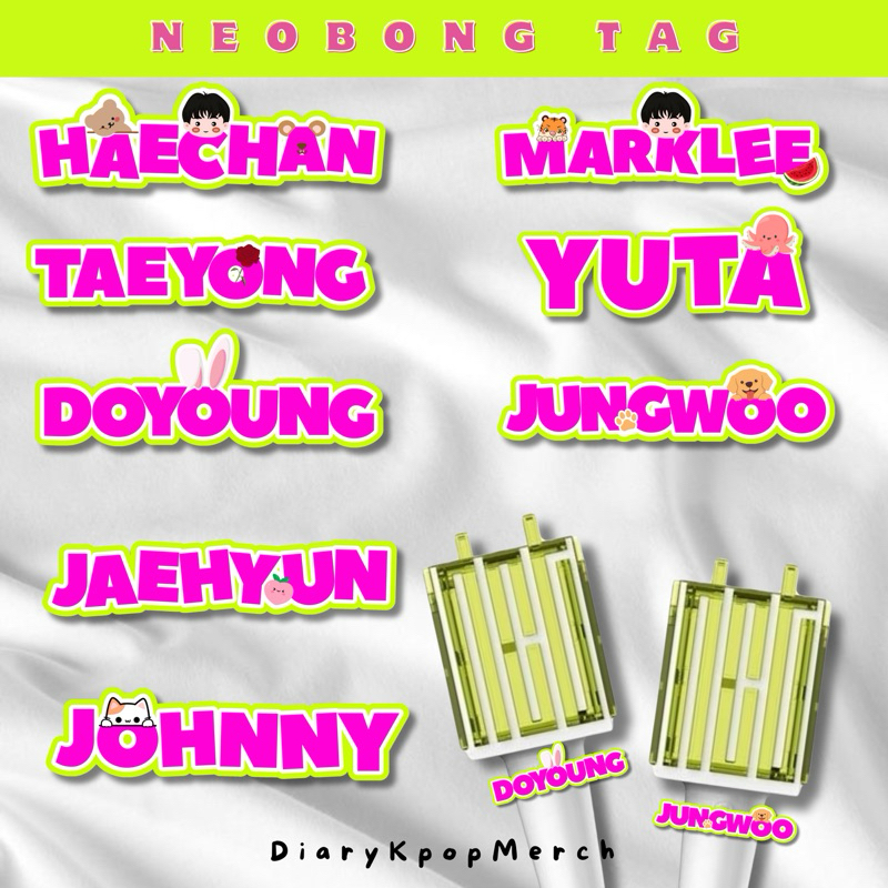 Name Tag Lightstick SM Entertainment/ Exo/Super Junior/ NCT Dream/ NCT ...