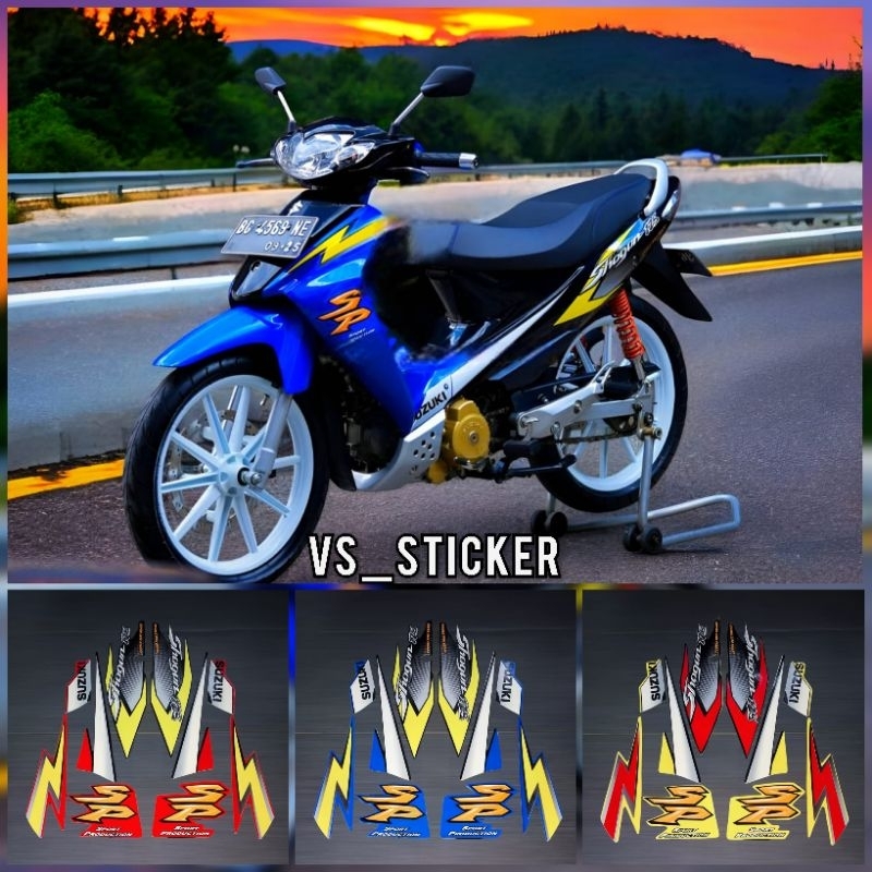 STICKER STRIPING LIST STANDARD BODY FOR SUZUKI SHOGUN SP 125 2006 ...