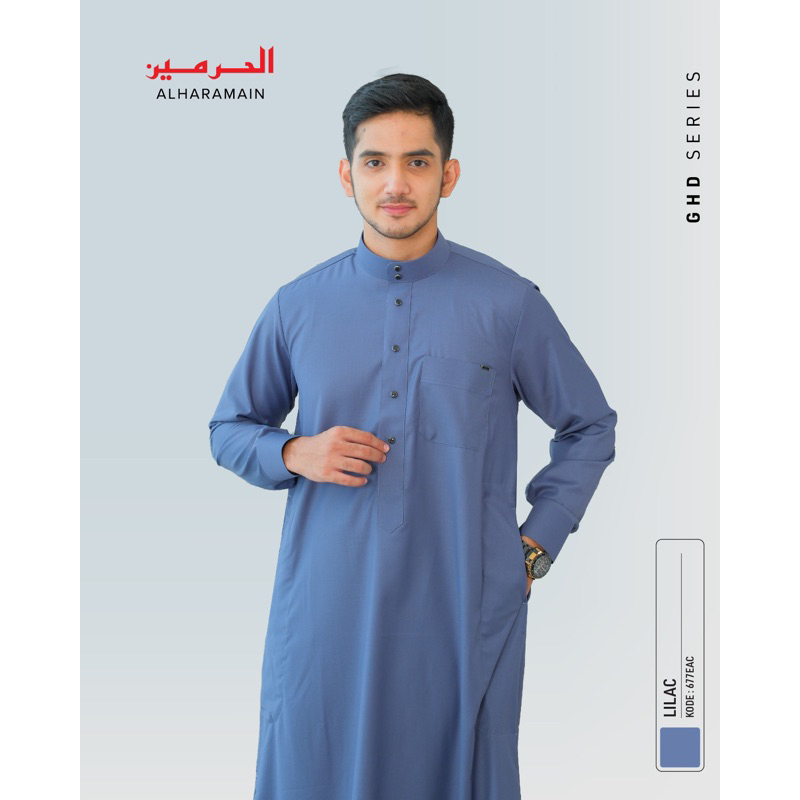 Al Haramain Gamis for Adult Men Premium Series Semi-Wool | Shopee ...