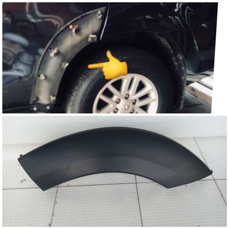 Over Fender Molding Rear Fender Toyota Fortuner 2012-2017 Original ...