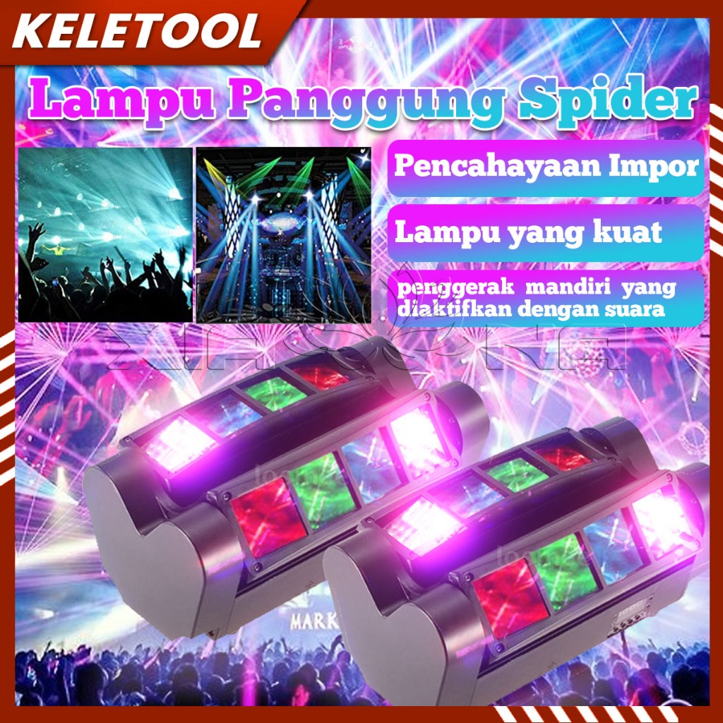 Disco Moving Head Mini Spider Stage Light 8x5watt RGBW Led Spider Light ...