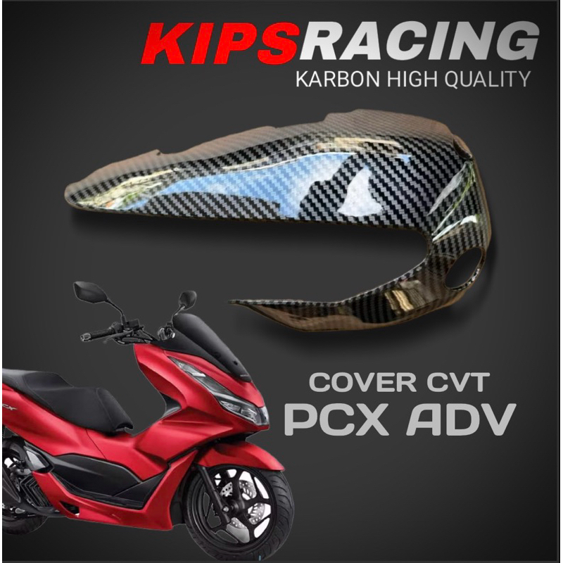 PCX 160 CARBON GLOSSY CVT COVER ️PCX 160 carbon CVT Cover Cvt adv 160 ...