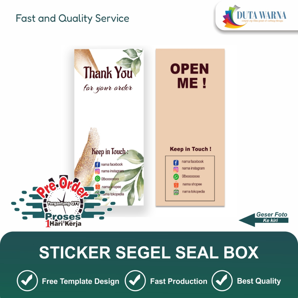 Seal STICKER SEAL BOX PACKAGING STICKER FOR PACKAGING | Shopee Philippines