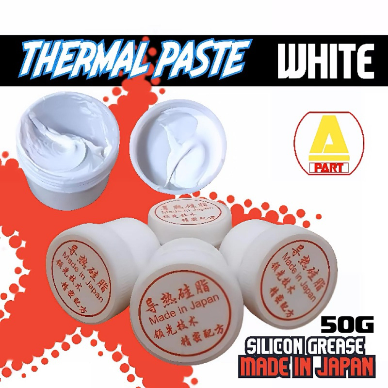PUTIH Silicon GREASE THERMAL PASTE COOLING PROCESOR / IC WHITE | Shopee ...