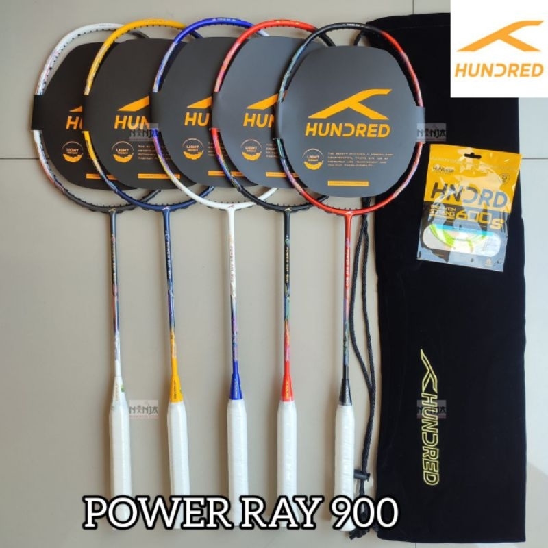 Hundred Power Ray 900 Badminton Racket / Original HNDRD Power Ray 900 ...