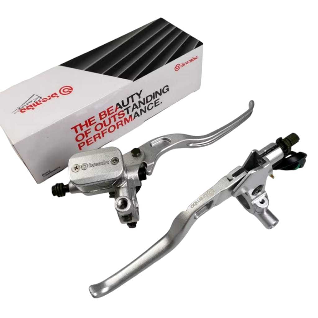 Motorcycle BRAKE MASTER SET RIGHT / LEFT FULL CROME UNIVERSAL | Shopee ...