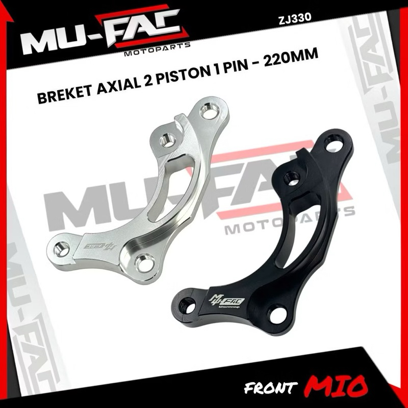 Axial 2 PISTON CALIPER BRACKET MIO SMILE M3 SOUL UK 220mm MUFAC ...
