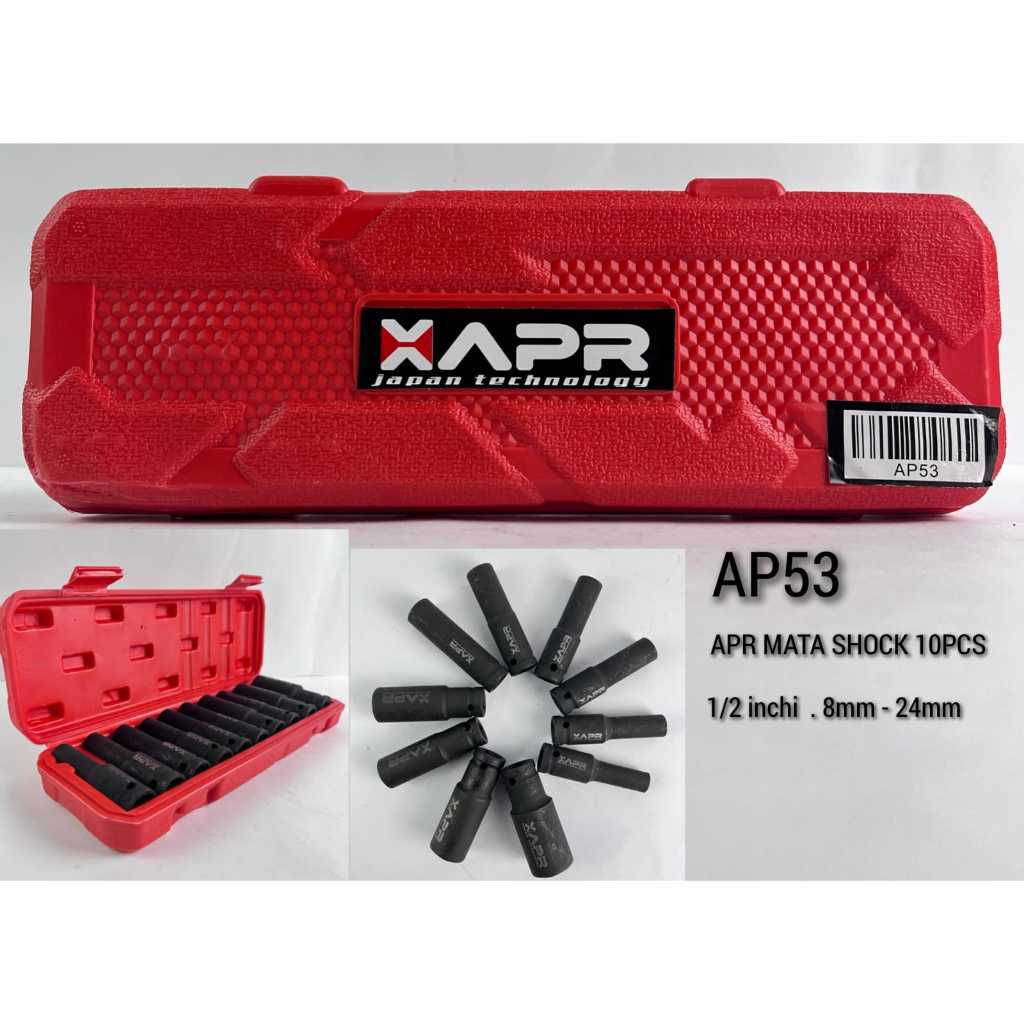 Ap53 APR JAPAN sock wrench deep impact wrench 1/2 inch 8mm to 24mm ...