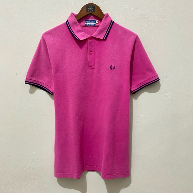 Original Pink Polo Shirt Fred Perry (Made in England) | Shopee Philippines