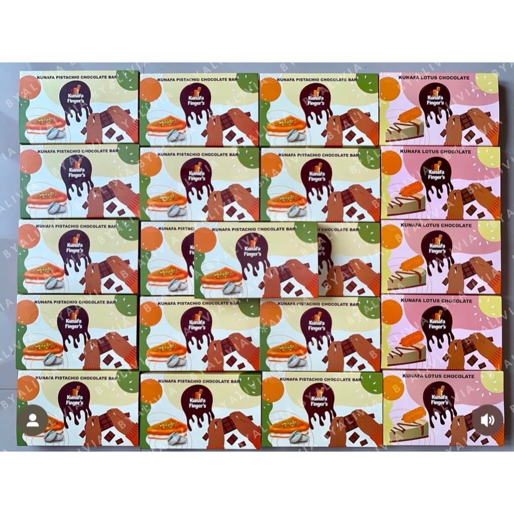 Kunafa FINGER'S CHOCOLATE BAR | Shopee Philippines