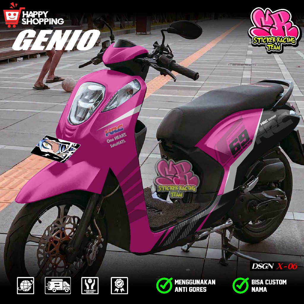 Honda Genio Motorcycle Full Body Decal Sticker 2019 2020 2021 2022 2023 ...