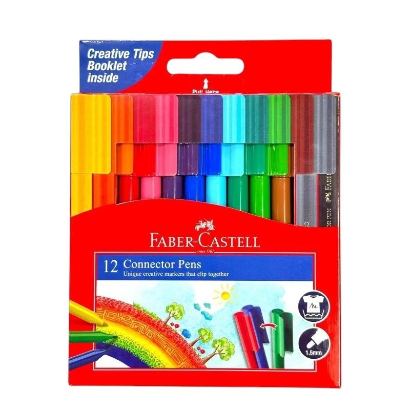 Faber Castell 12 Color Connector Pen / Coloring Marker / Faber Castell ...