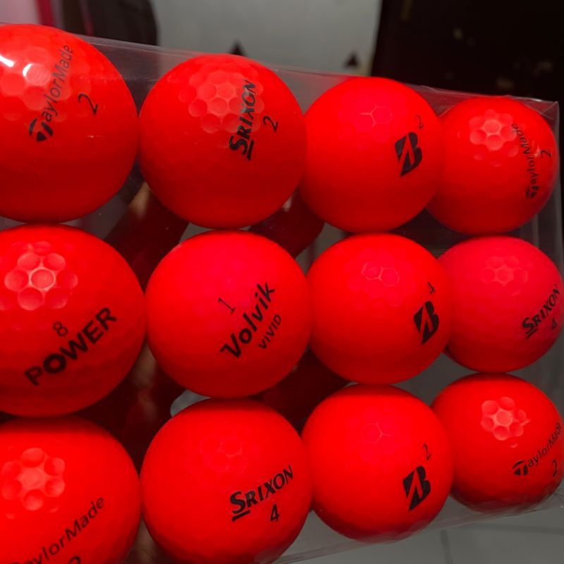 MERAH Mixed brand red golf balls grade A 12 pcs | Shopee Philippines
