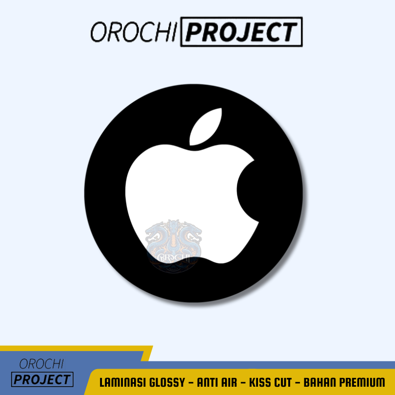 Apple Iphone Brand Logo Sticker Vinyl Glossy Waterproof HP Laptop ...