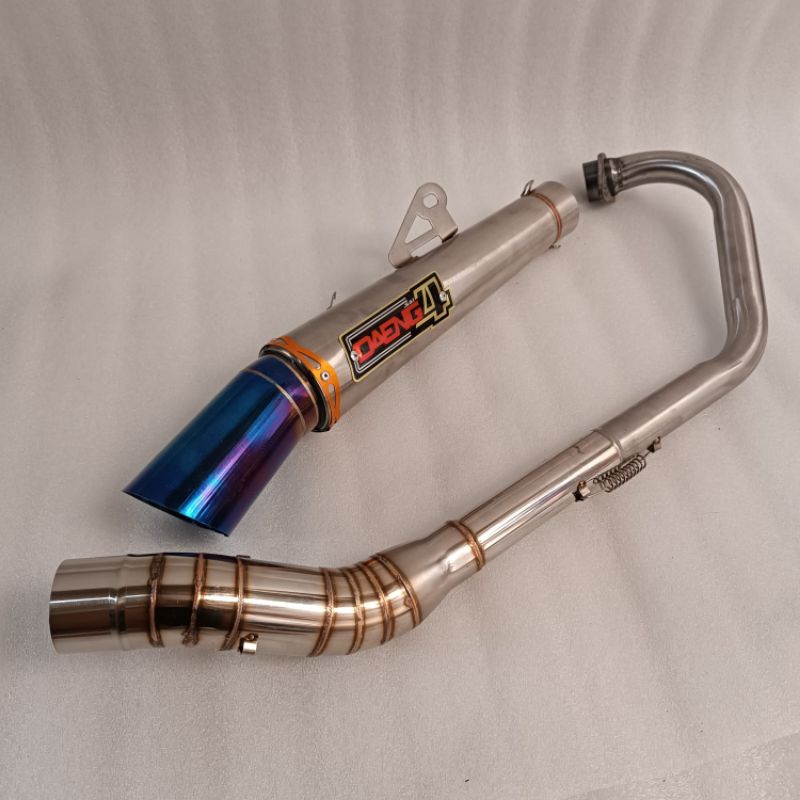 Daeng Sai4 Canister Conical Open pipe Stainless 51mm Tmx 125/150 skygo ...