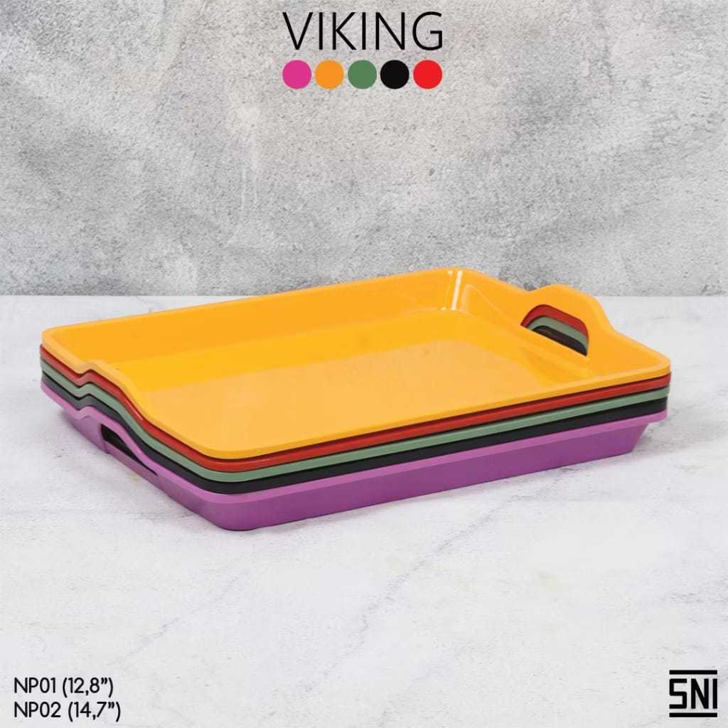 Viking NP02 Melamine Tray / Elegant Plain Square Handle Multipurpose ...