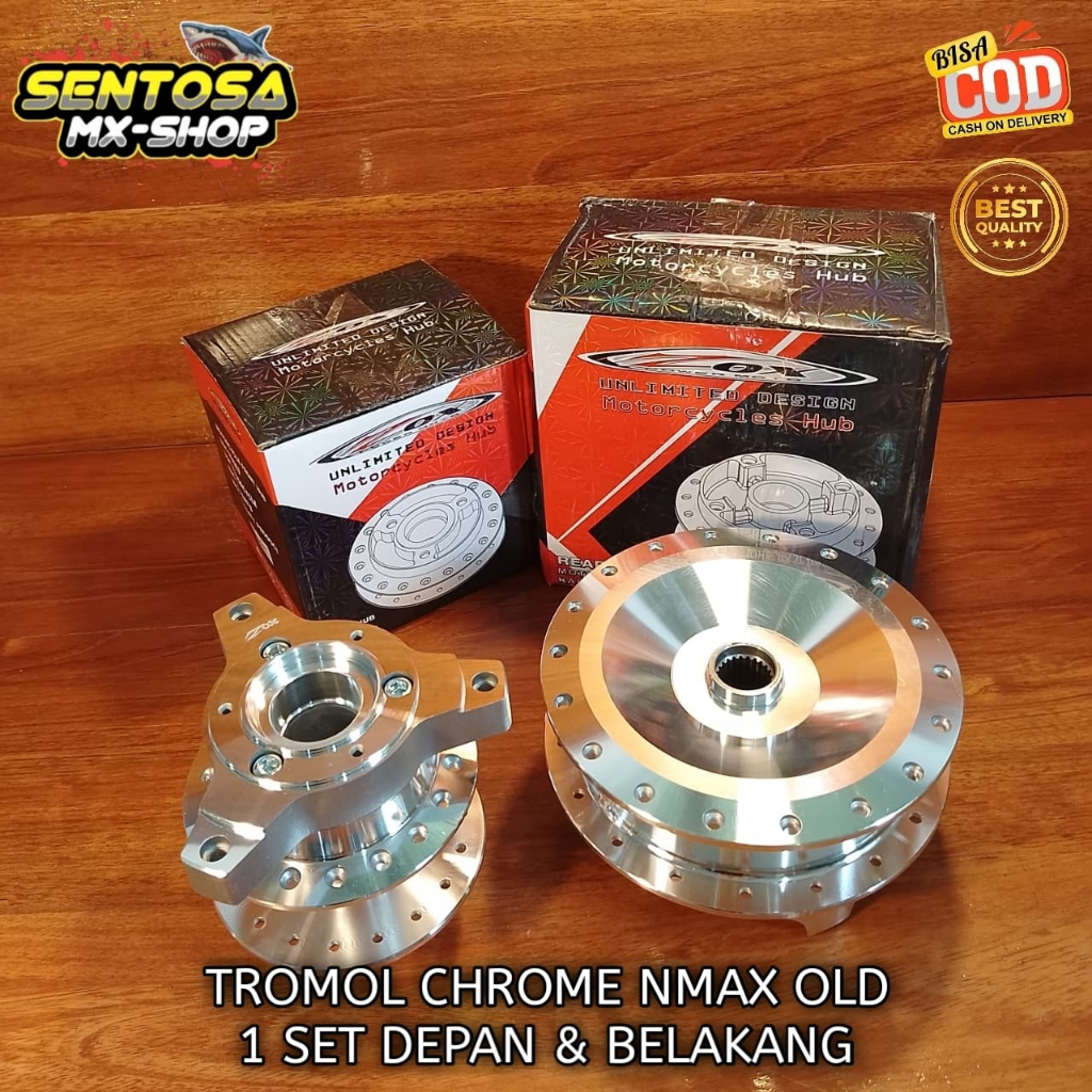 Tromol SET FRONT AND REAR NMAX OLD CHROME ZOX THICK AND NEAT PNP ...