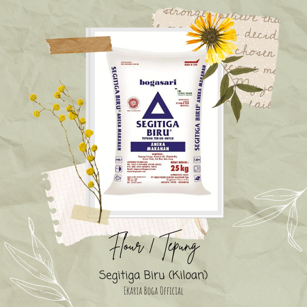 Flour | Wheat Flour | Bogasari | Blue Triangle | Los/ BULK/ KILOAN ...