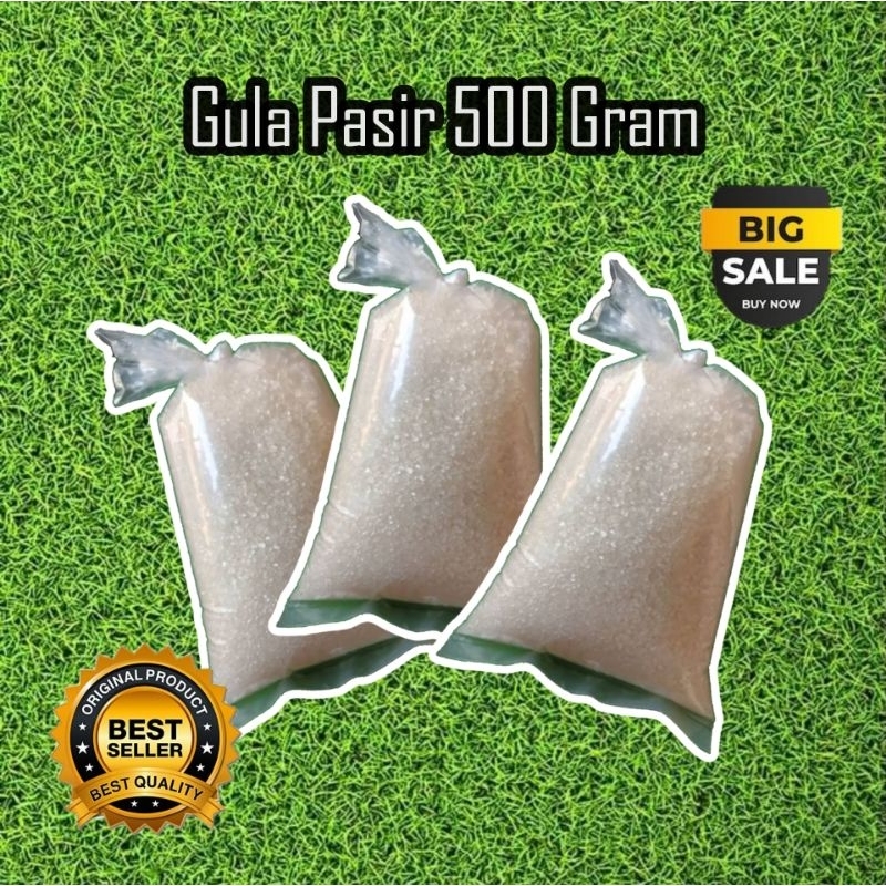 PUTIH LOKAL Sugar 500 grams White Sugar Granulated Sugar 500 grams ...