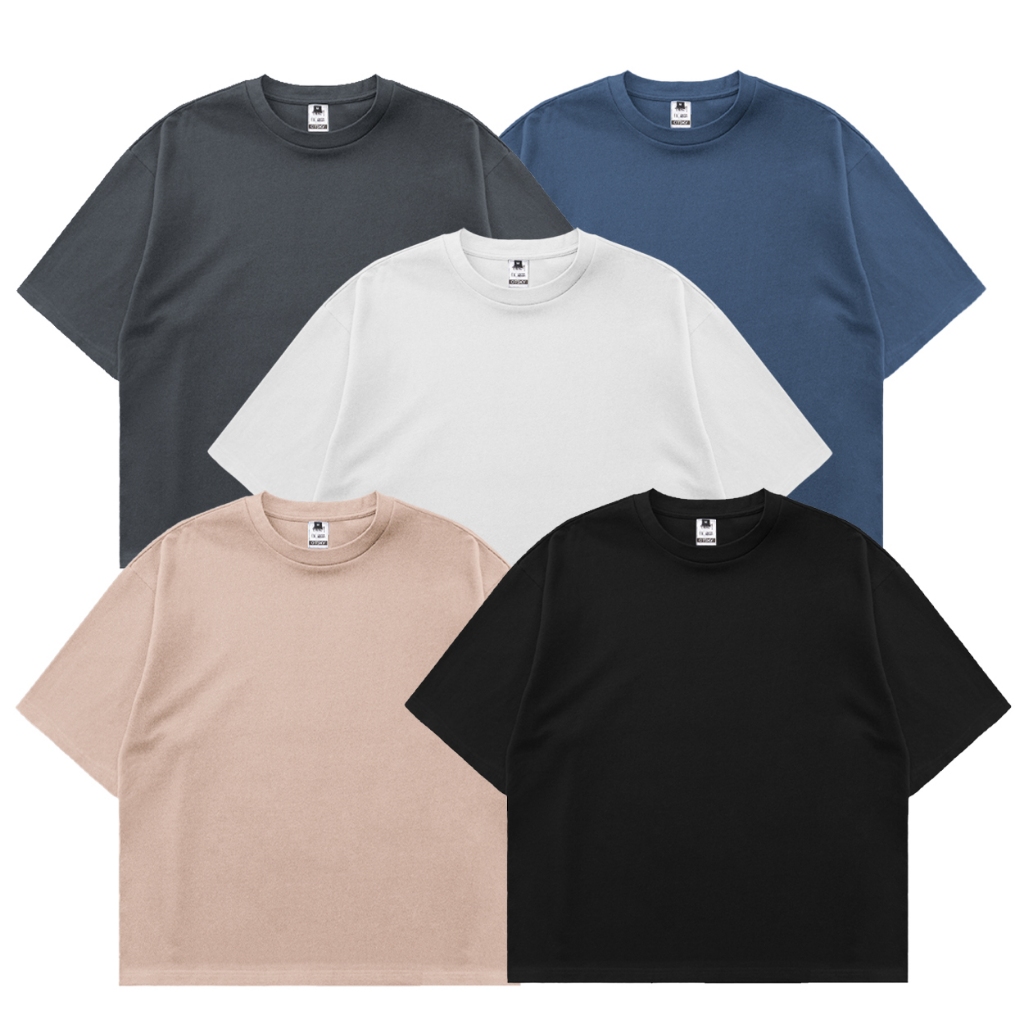 Otsky Men's Boxy Paragon Plain Fonte T-Shirt (D) | Shopee Philippines