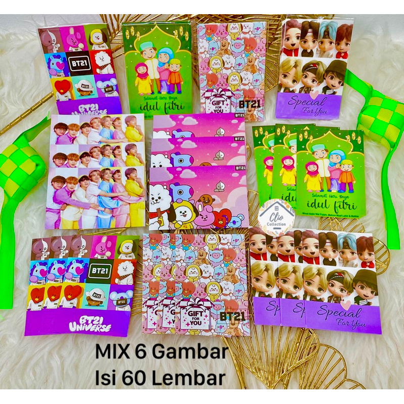 {READY} Eid Envelope Motif BT21 BTS21 Eid Al-Fitr Angpao 2025 contains ...