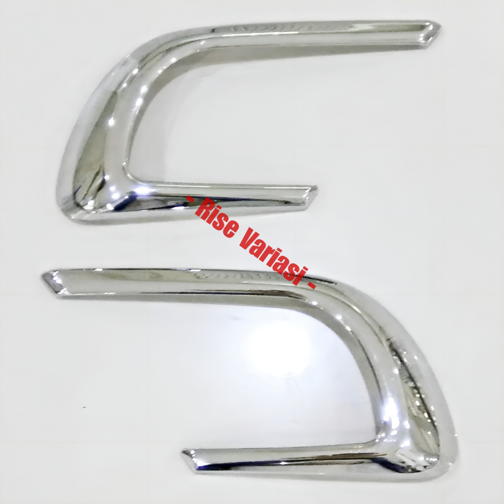 Garnish List Chrome Foglamp CoverRing Front Bumper Toyota Grand New ...