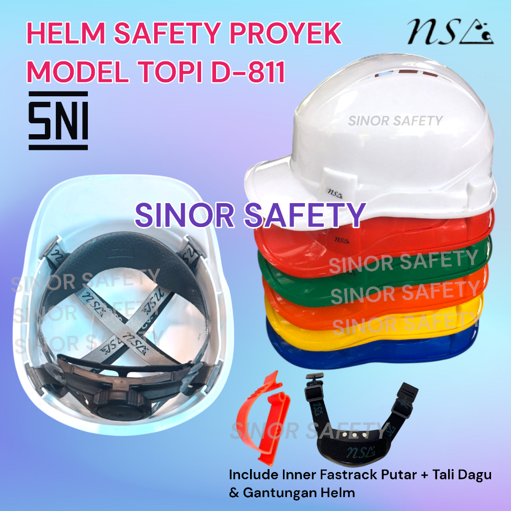 Nsa Project Safety Helmet SNI Hat Model D-811 Vented Helmet | Shopee ...