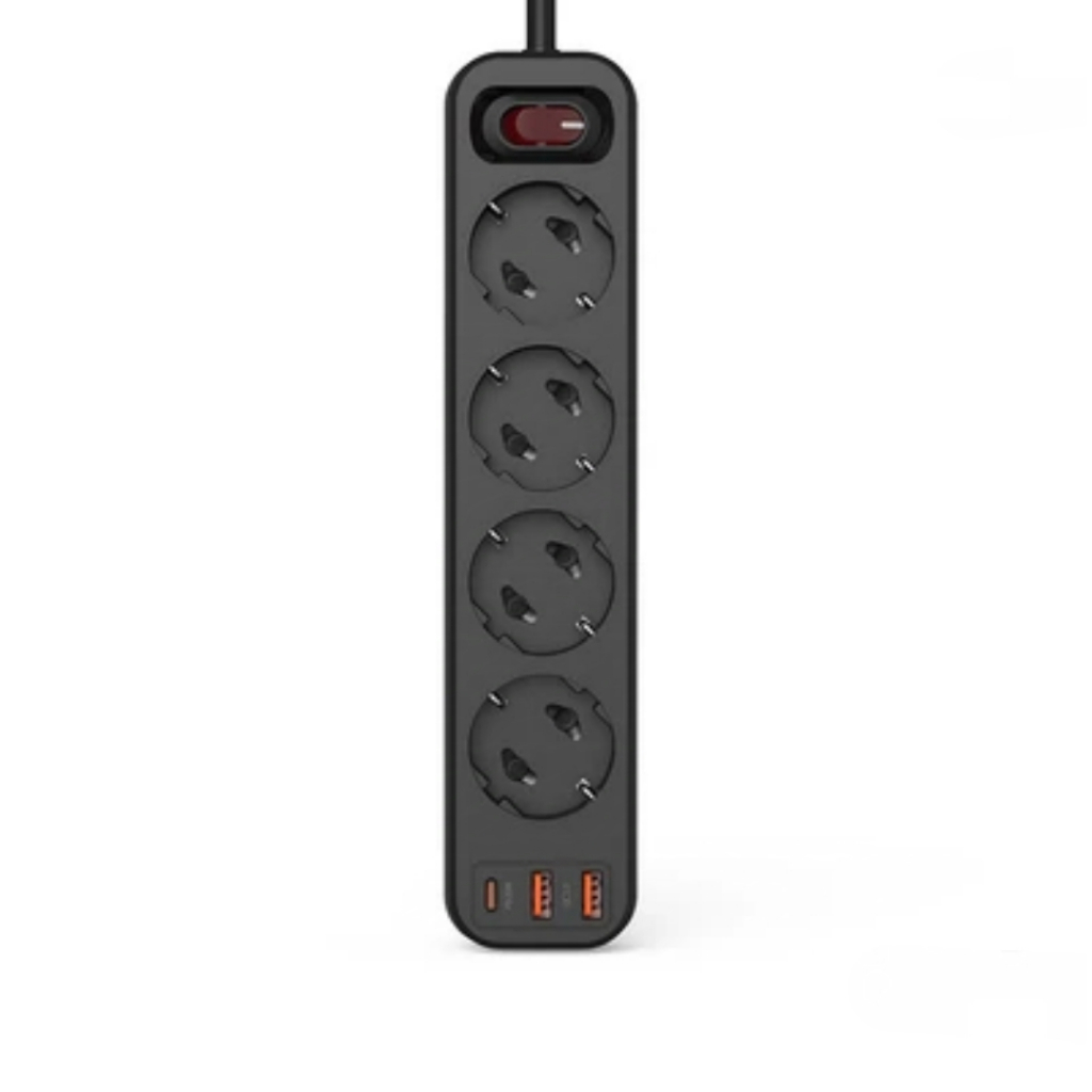 4 Hole Socket Equipped with Usb Type A and Type C Socket Krisbow ...