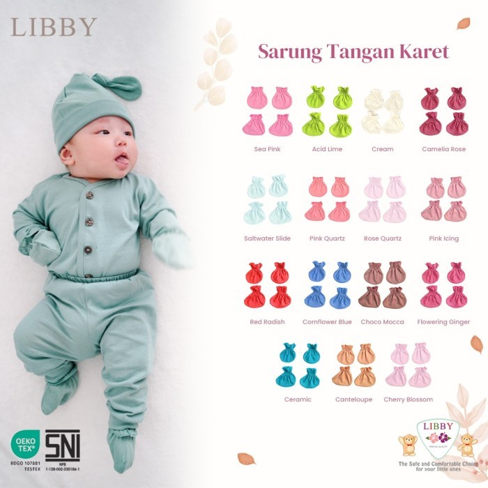 Libby Plain & Motif Baby Foot Gloves / Mitten & Booties / STK (1 Pair/Pack) | Shopee Philippines
