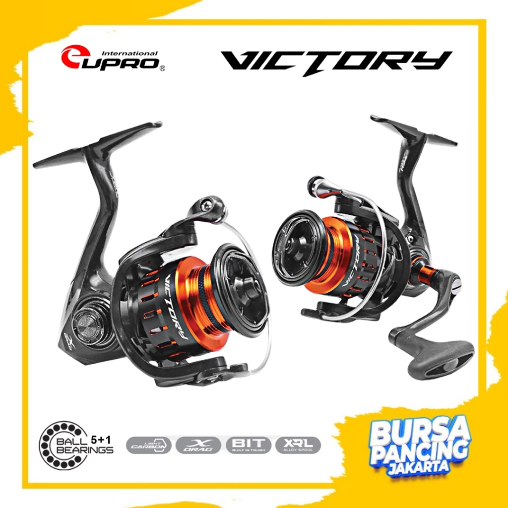 Eupro Spinning Fishing Reel VICTORY 1000 5+1 BB Carbon Body Super Light ...