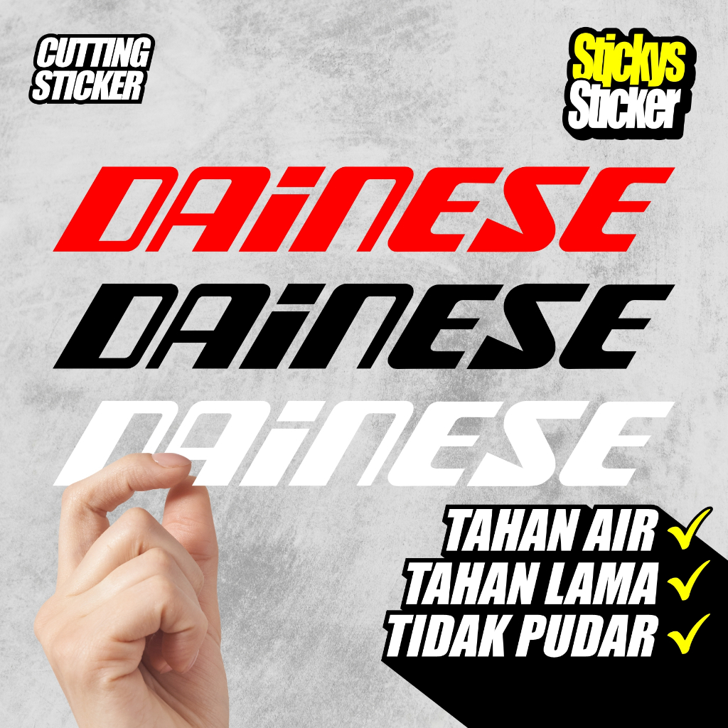 Dainese logo sticker DAINESE cutting sticker 6 color and size 2 choices ...