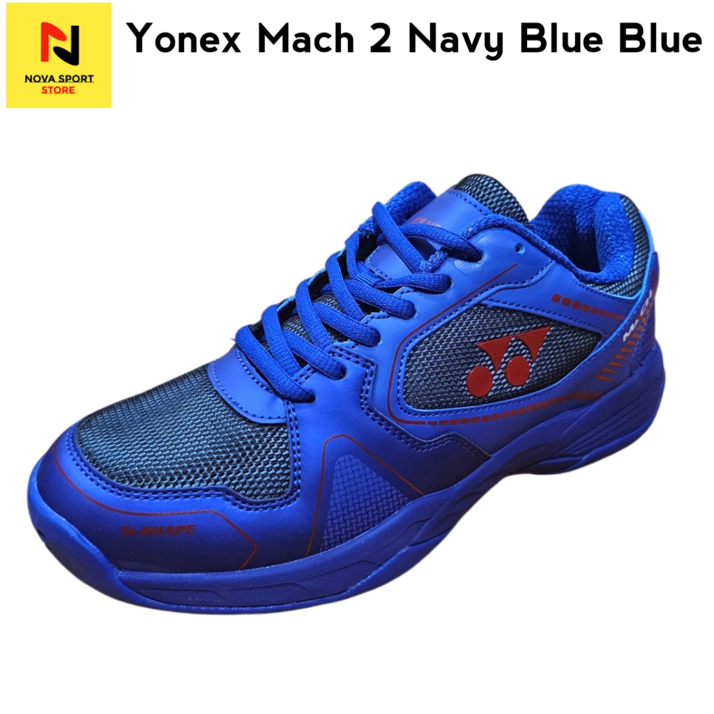 Yonex Badminton Shoes Mach 2 Navy Blue Blue | Shopee Philippines