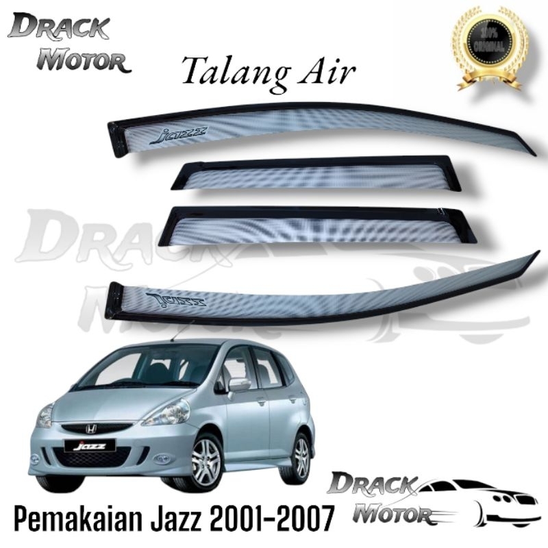 Honda Jazz 2001-2007 Slim 4-Door Car Door Gutter Honda Jazz 2001-2007 ...