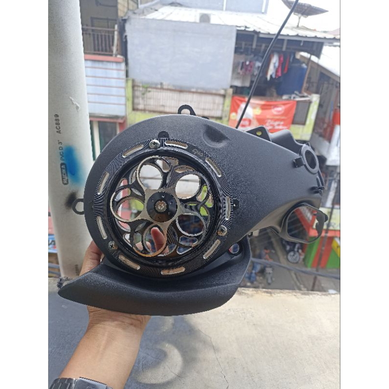 FAN COVER SET PLUS SPINNER CNC MOTORCYCLE MIO J FINO 115 SOUL GT 115 X ...