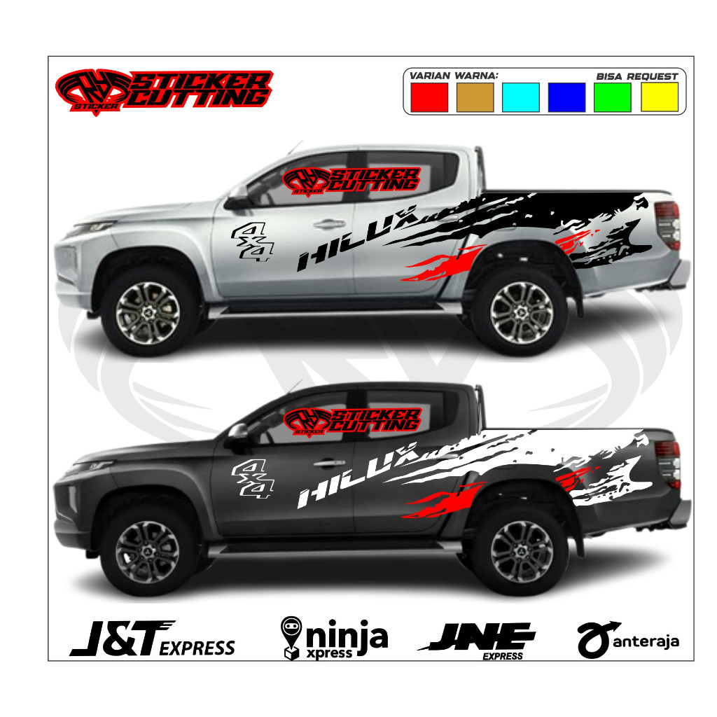 Hilux Triton car sticker cutting sticker 4x4 off road sticker Hilux ...