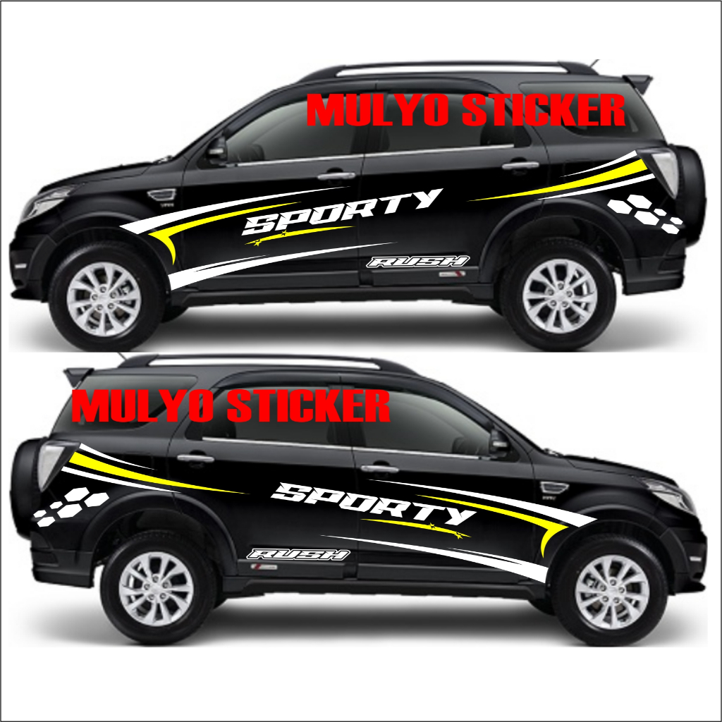 Toyota rush car stickers, latest sports cutting stickers | Shopee ...