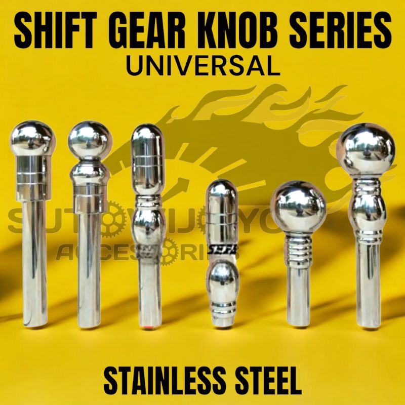 Universal Stainless Steel Car/Truck Gear Manual Shift Knob Stick Lever ...