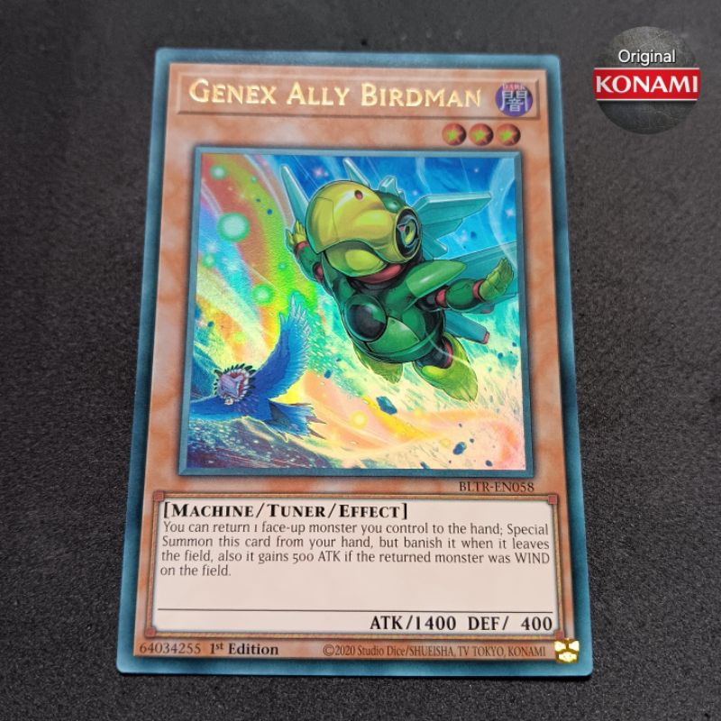 Yugioh Card Genex Ally Birdman Alternate Art Ultra Rare Tuner | Shopee ...