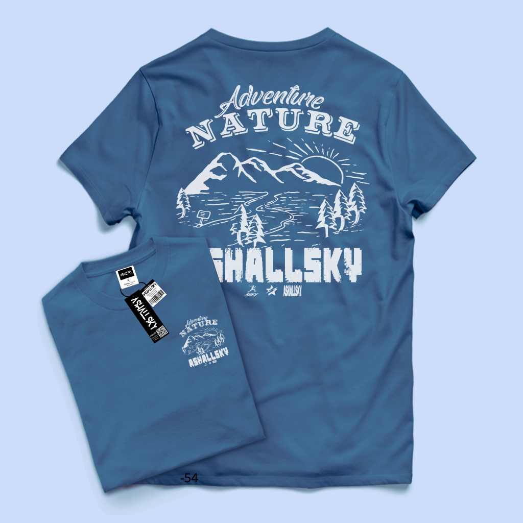 Ashall.Sky Baju Tshirt Latest Distro T-shirt Short Sleeve Denim Advenat ...