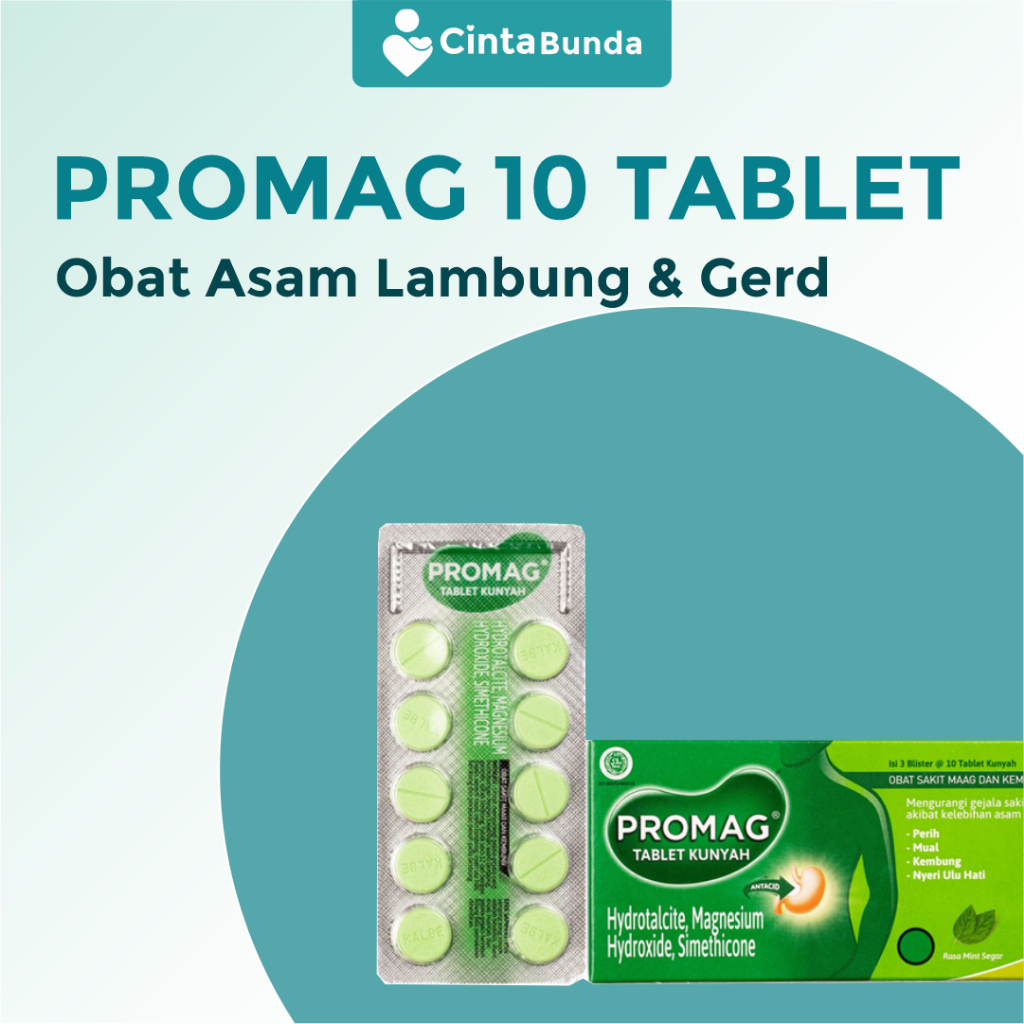 Promag 10 Tablets - Gastric Acid & Gerd Ulcer Medicine | Shopee Philippines