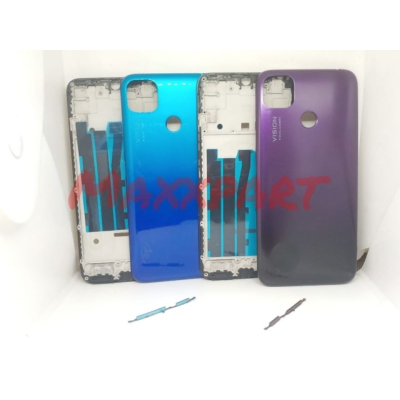Housing/casing FULLSET BACKDOOR + LCD COATING BONE ITEL VISION 1 L6005 ...