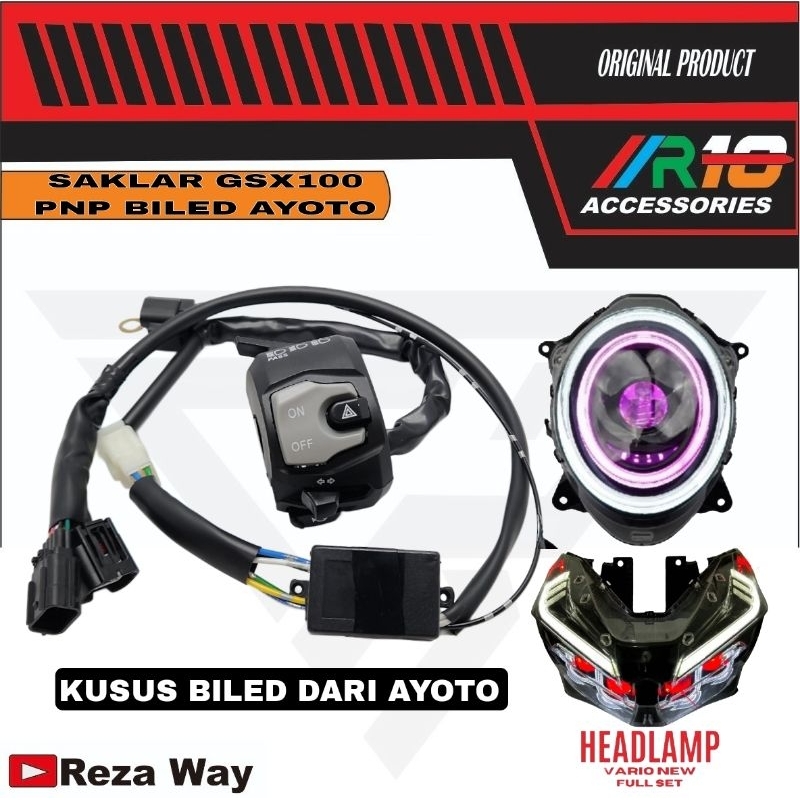 Left SWITCH GSX100 PNP BILED AYOTO VARIO 125 VARIO 150 SCOOPY 2020-2024 ...