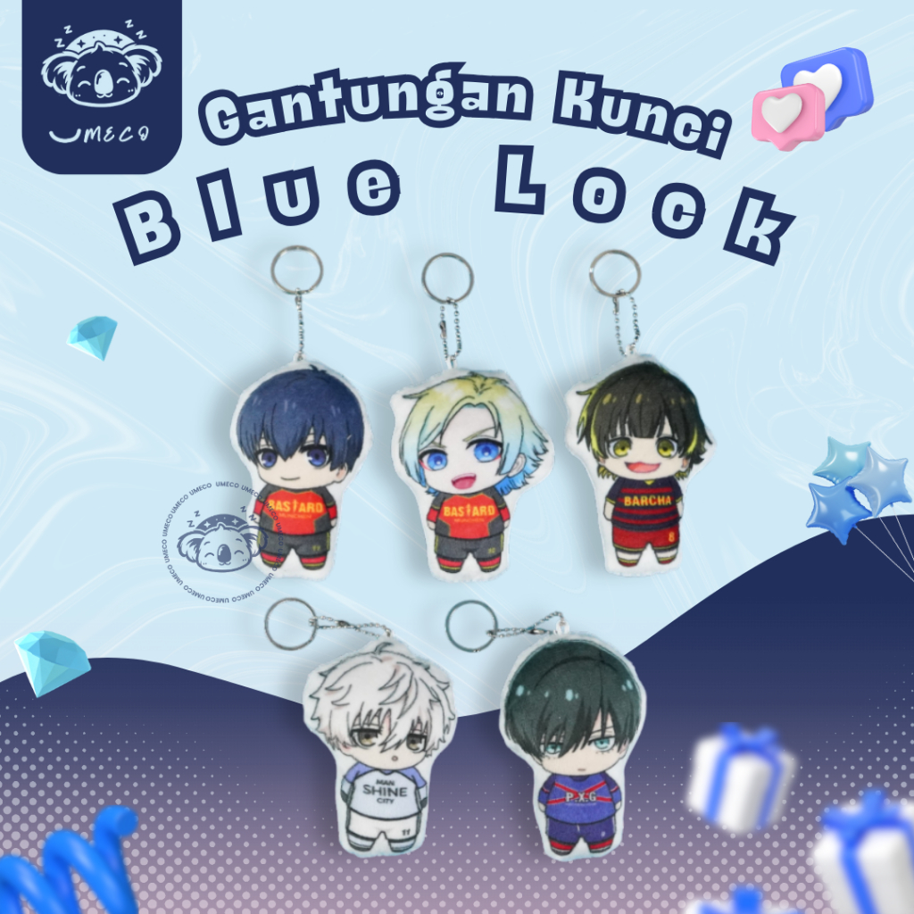 GANTUNGAN Umeco - Keychain Plushie | Blue Lock Anime Keychain - U076 ...