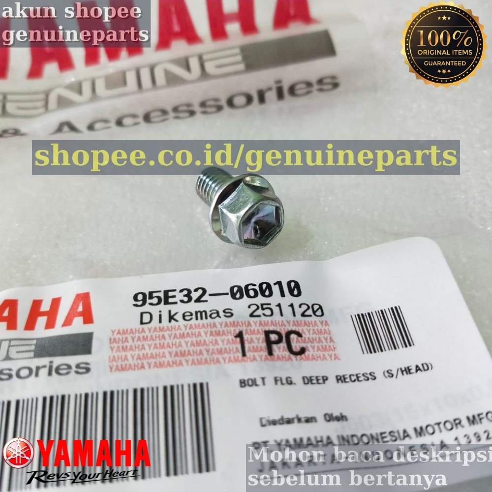 95e32-06010 YAMAHA BOLT FLG. Deep RECESS (S/HEAD) ORIGINAL YAMAHA ...