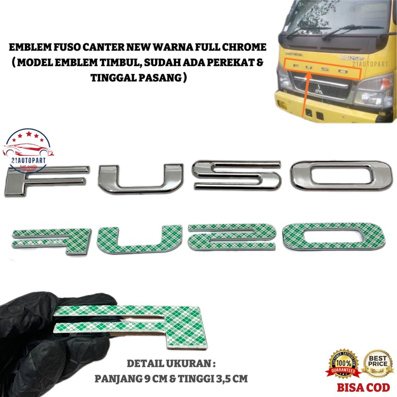 Fuso chrome new canter Emblem | Shopee Philippines