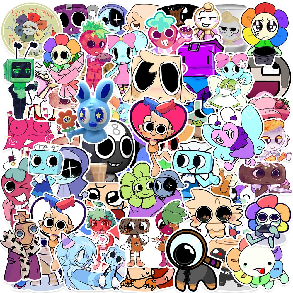 DANDYS WORLD Roblox STICKER Set of 30pcs ASTRO TISHA GOOB BOXTEN COSMO ...