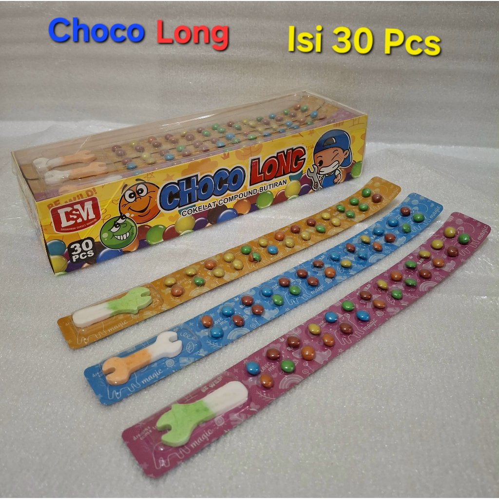 Choco Long Chocolate Compound Granules 30 Pcs/box | Shopee Philippines