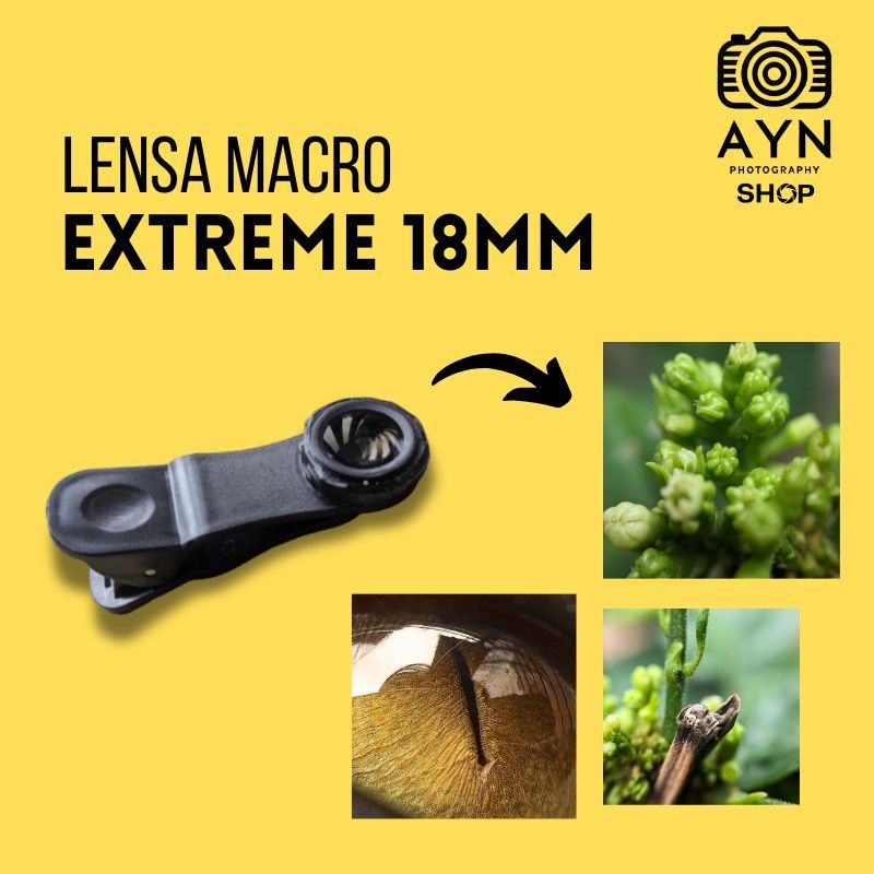 HP Extreme 18mm Macro Lens Clip-on Achromatic Lens Cell Phone Macro ...